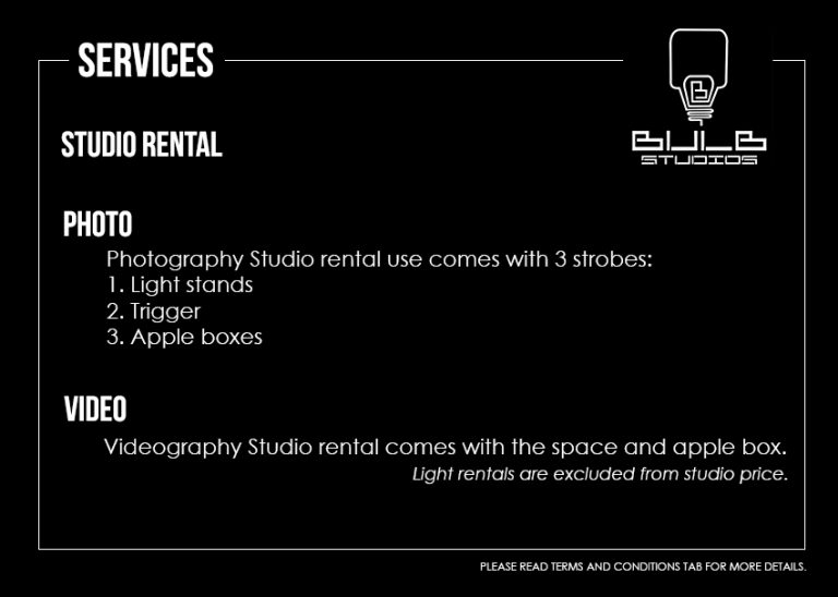 Services – The Bulb Studios